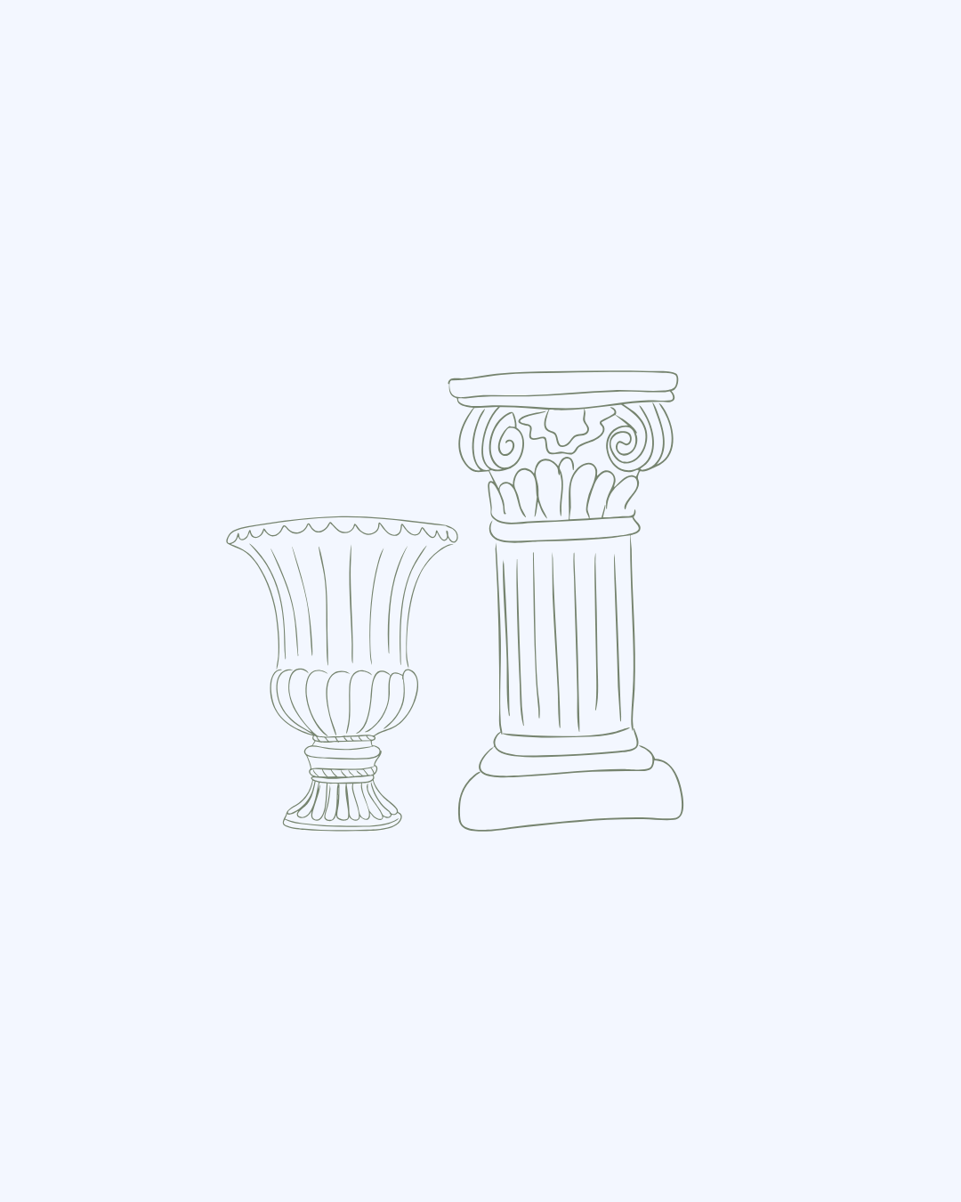 Garden Party Wedding Illustration Collection - wave-creativestudio.com